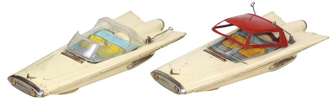 Toy Concept Cars (2), B-o Ford Gyrons, Mfgd By Ichida Japan, Litho On ...