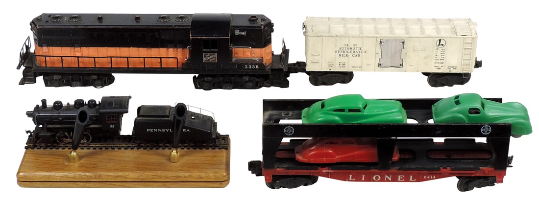 Toy Model Railroad (4), Lionel 2338 Diesel, Lionel Refrigerated Milk ...