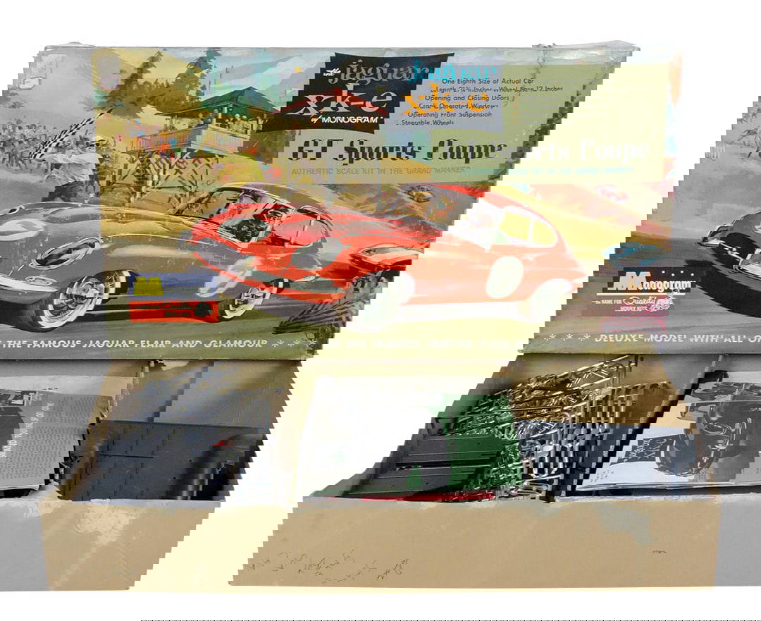 Toy Model Car Kit, Jaguar Xke Gt Sports Coupe, Mfgd By Amt, Unbuilt ...