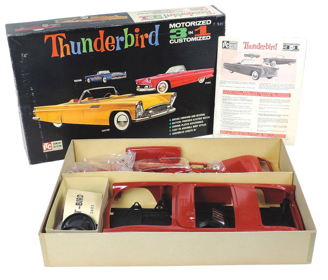 Toy Model Car Kit, Thunderbird, Mfgd By Itc, Motorized Large Scale ...