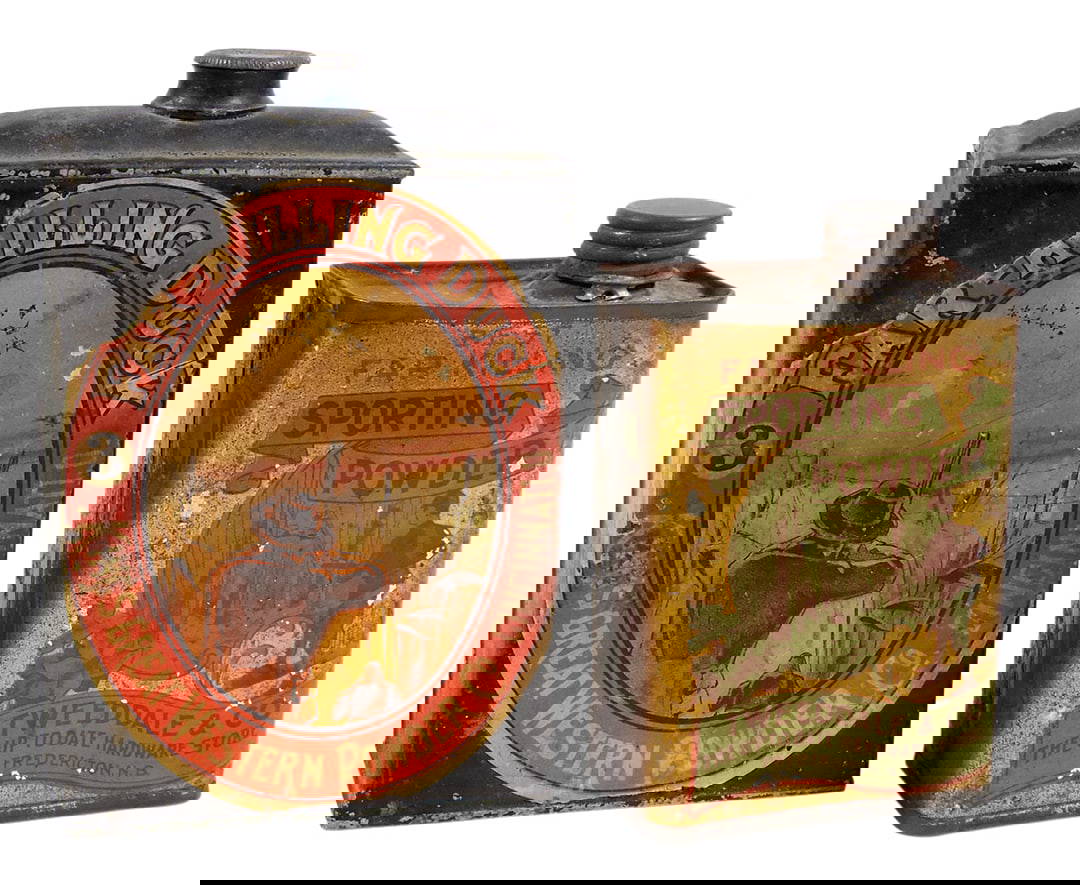 Gunpowder Cans (2), Far Killing Duck Powder, Mfgd By King's Great ...