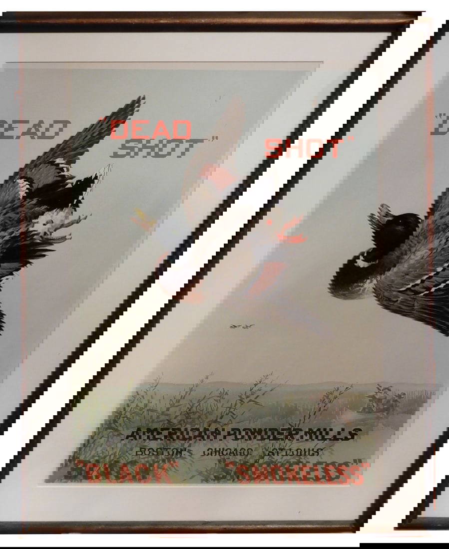 Gunpowder Sign, Dead Shot, From American Powder Mills For Black ...