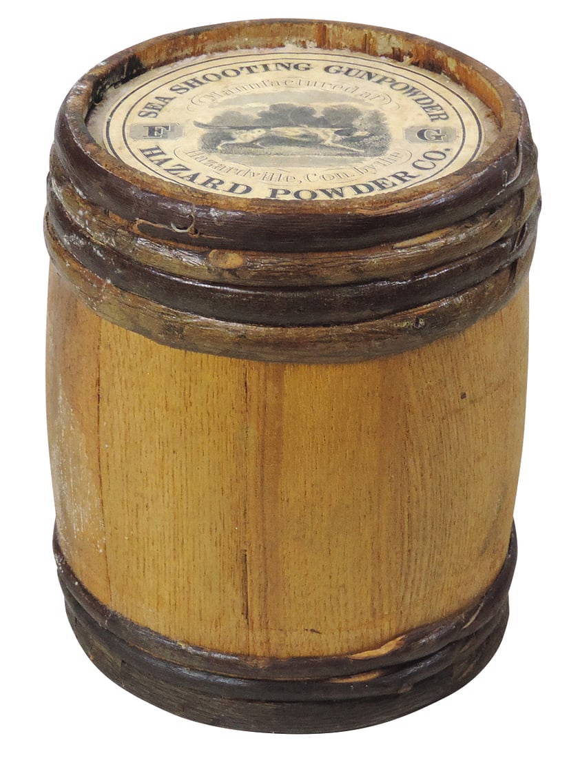 Gunpowder Keg, Sea Shooting, Mfgd By Hazard Powder Co.-hazardville, Ct ...