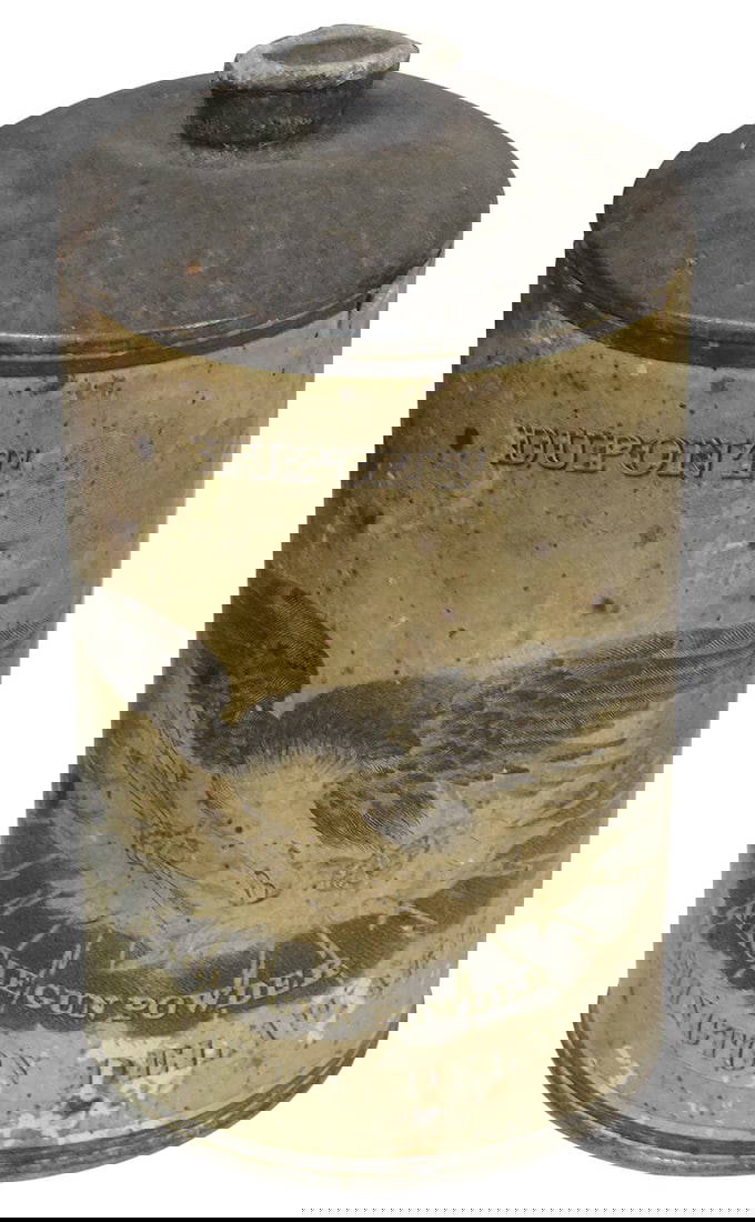 Gunpowder Can, Eagle Gun Powder, Mfgd By Dupont-wilmington, Del, 1 Lb ...