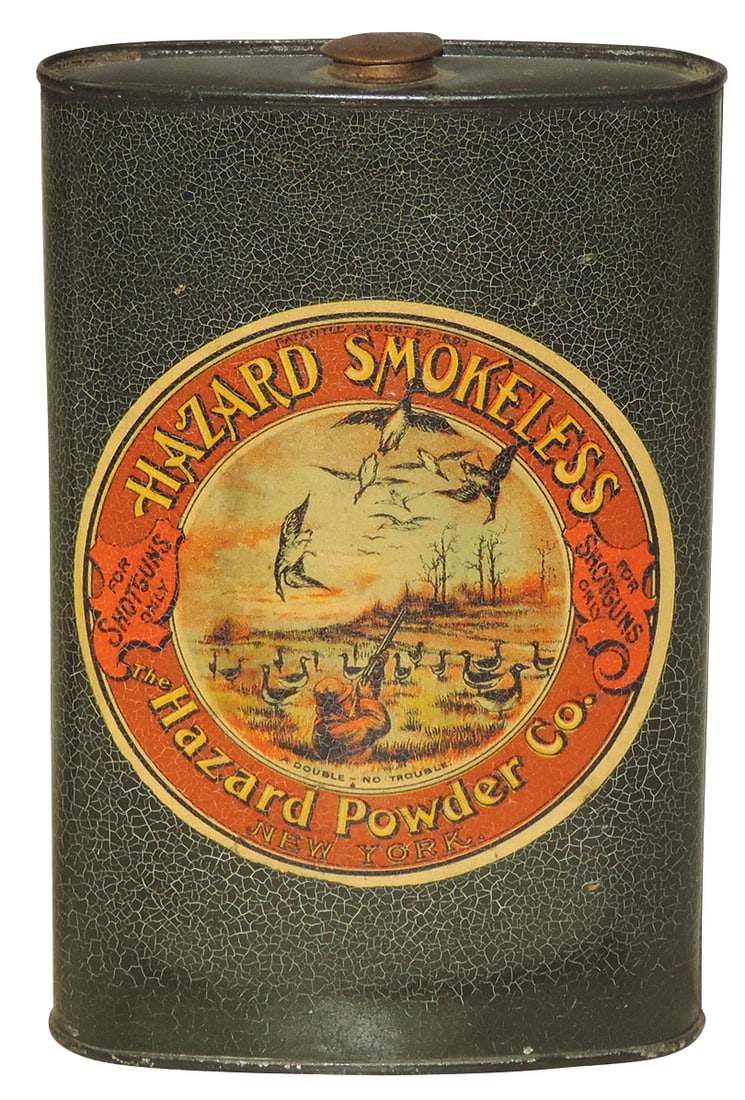 Gunpowder Can, Hazard Smokeless, Mfgd By Hazard Powder Co.-new York, 1 ...