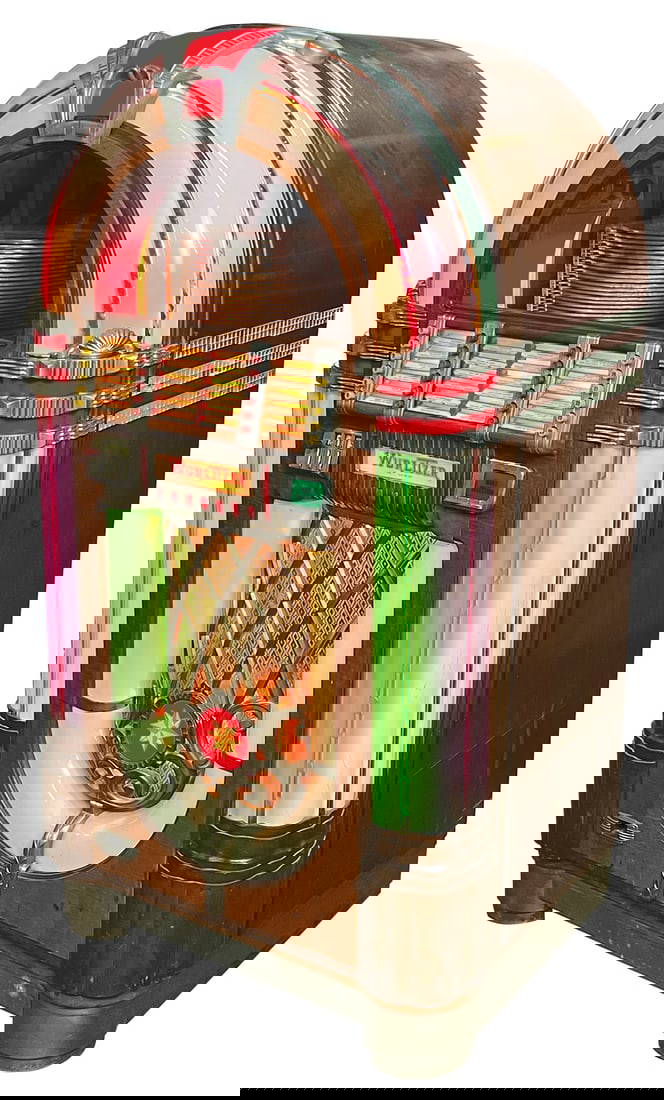 Coin-operated Machine, Jukebox, Wurlitzer Model 1015. Designer Paul ...