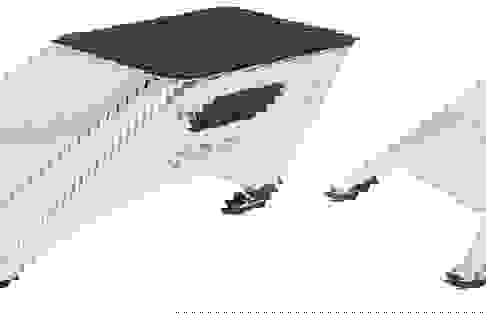 Railroad Step Stool, Embossed Cpr W/polished Finish, Aluminum, Vg Cond ...