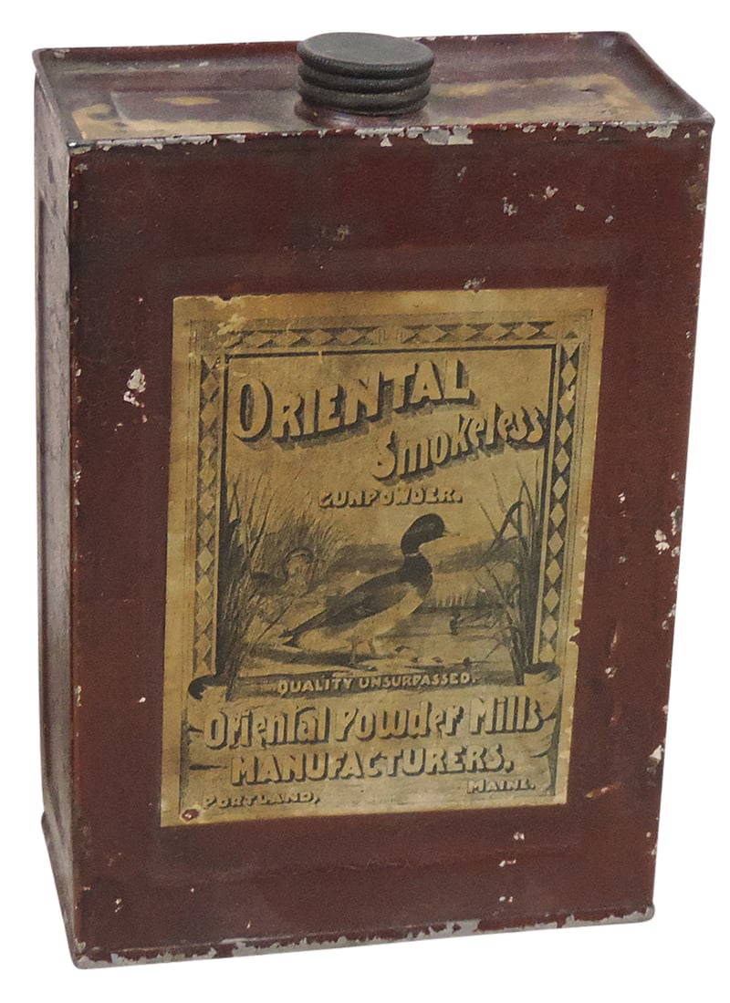 Gunpowder Can, Oriental Smokeless, Extremely Rare, Mfgd By Oriental ...