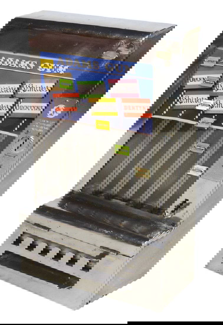 Coin-operated Gum Vendor, Adams Gum 6-column Vendor, Mfgd By Mills ...