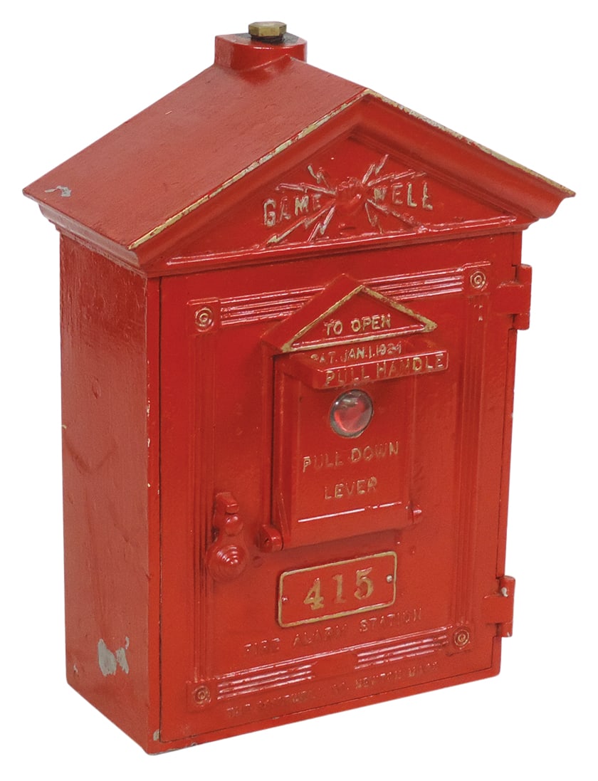 Fire Alarm Call Box, Mfgd By Gamewell, Cast Aluminum, C.1950's W ...