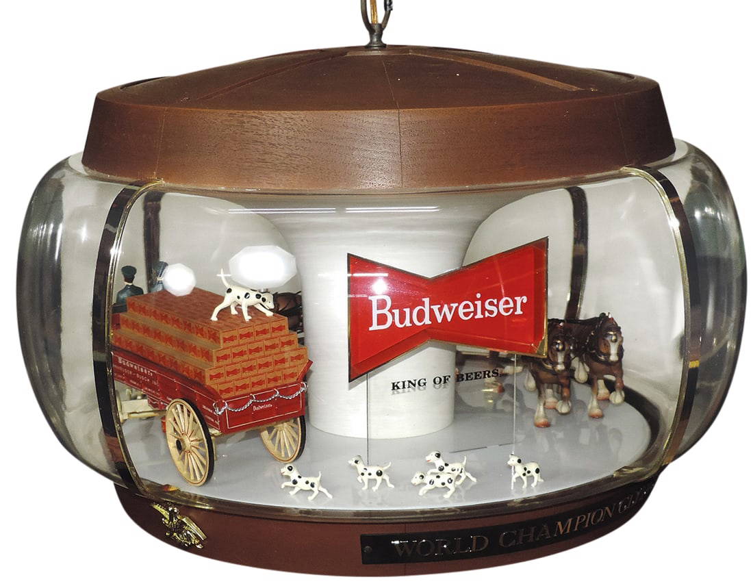 Breweriana Sign, Budweiser Clydesdales Rotating Lightup, Exc Non ...