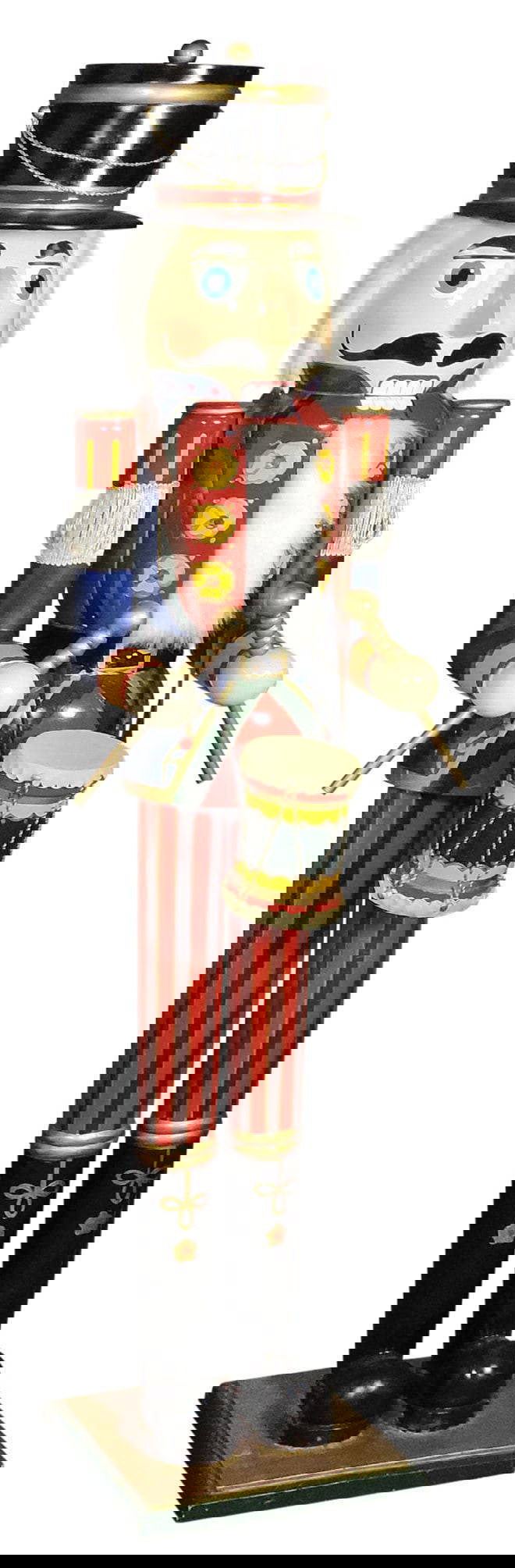 Christmas Nutcracker, Large & Impressive Carved & Hand-painted Wood ...