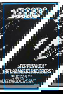The Doors Live Hollywood Bowl Concert Poster 1968