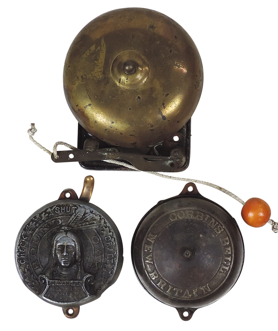 Decorative Metal (3), Brass Trolley Bell, Corbins New Britain Doorbell ...