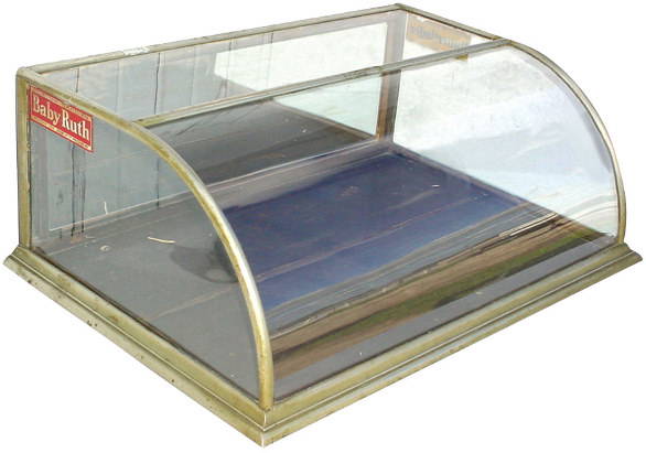 Countertop Curved Glass German Silver Display Case