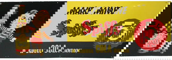 Spiffy Cola embossed tin sign, 5 Cent 12 oz. bottl - Nov 05, 2005 ...