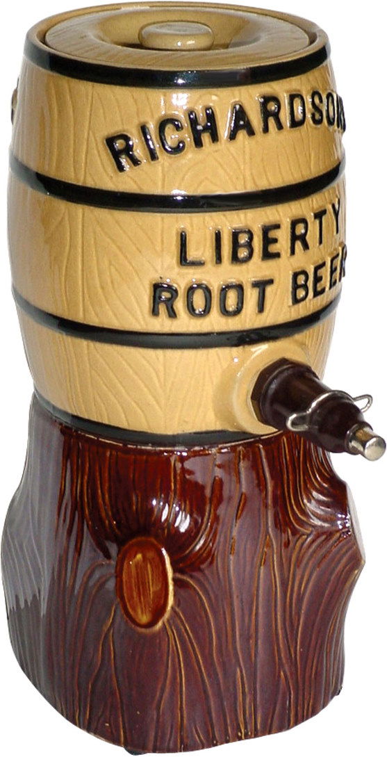 1421: Syrup dispenser, Richardson's Liberty Root Beer,
