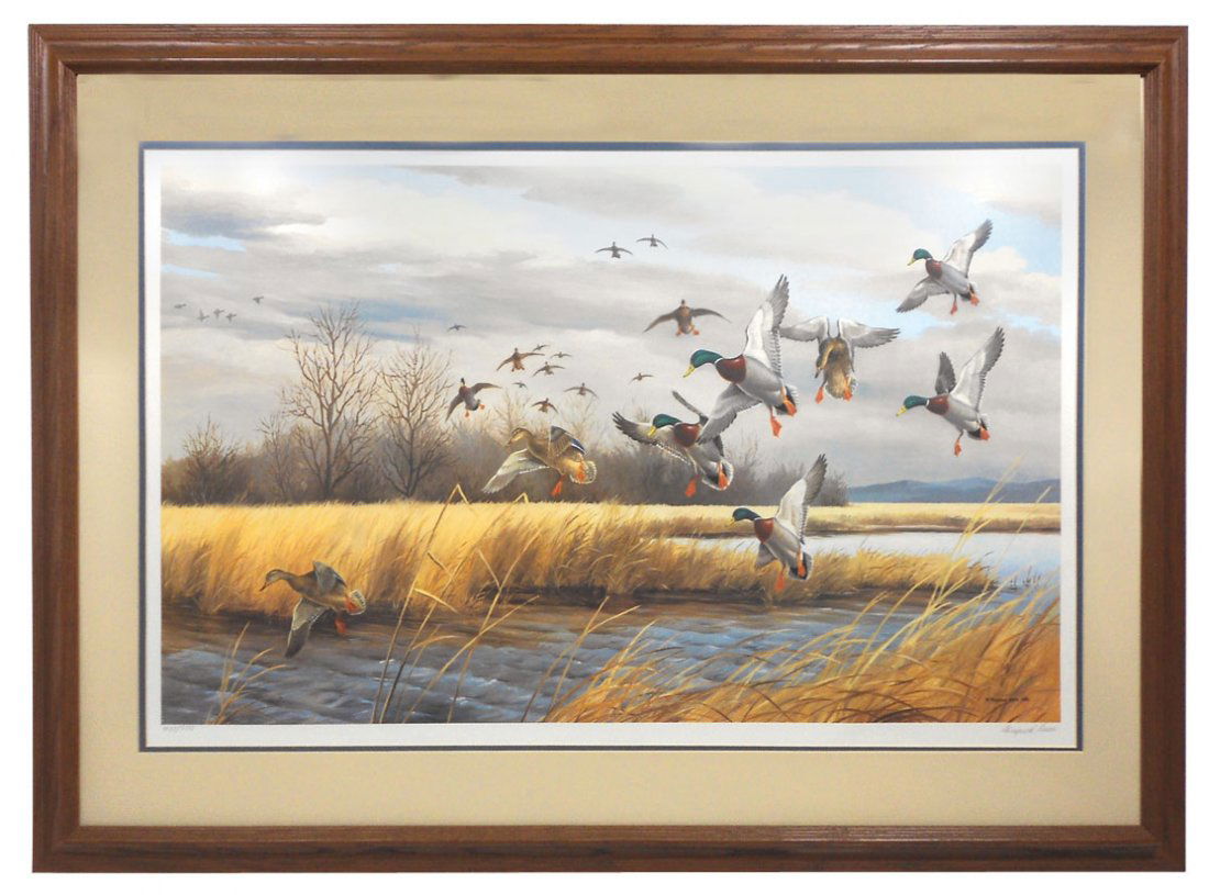 0992: Fine art, Maynard Reece, ducks, 1979, print, sign - Sep 30, 2012 ...