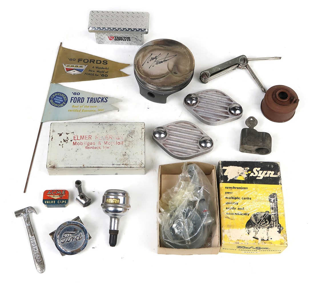 Automotive Collectibles(15), Pair Of Lake Pipe Caps, Uni-syn In Box ...