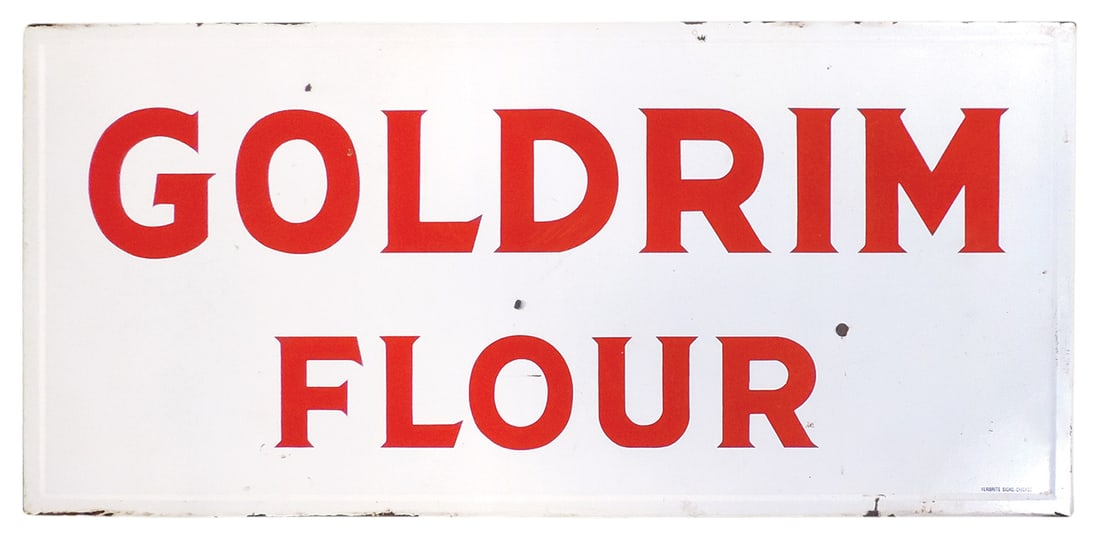 Country Store Goldrim Flour Outdoor Sign, Mfgd By Veribrite Signs ...