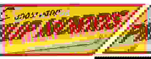 Tobacciana Philip Morris Sign, Mfgd By Stout Sign Co., Embossed Litho ...