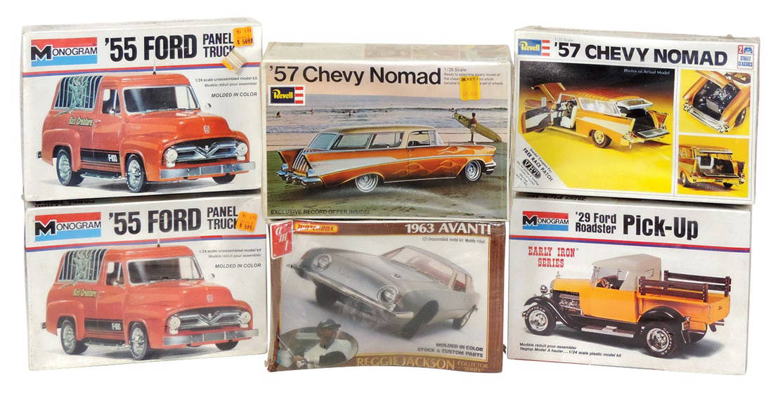 Scale Model Kits (6), All Unbuilt Cars & Trucks By Amt, Revell ...