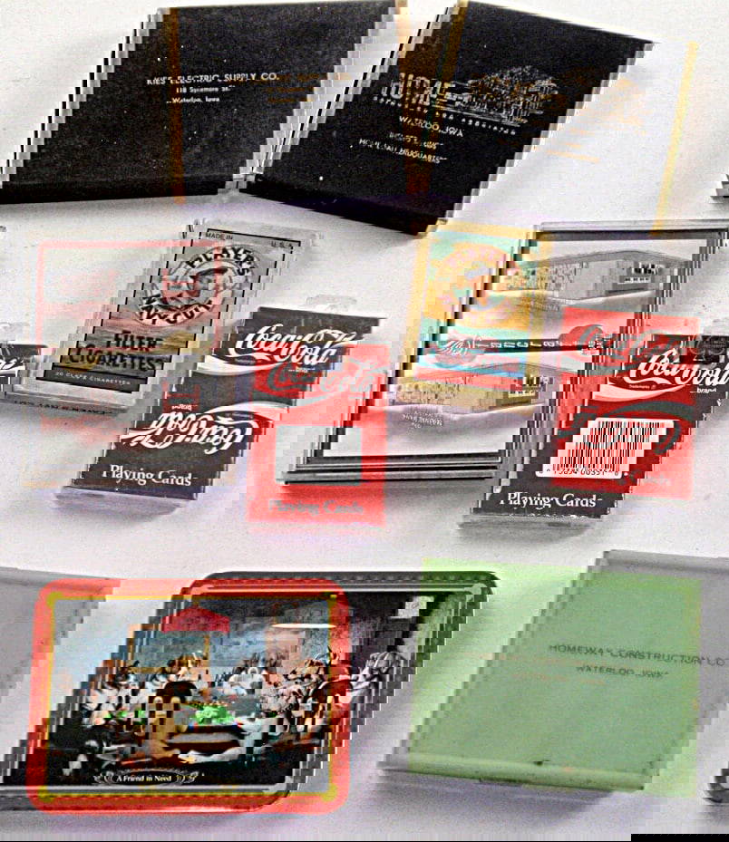 12 Decks Vintage Playing Cards Auction