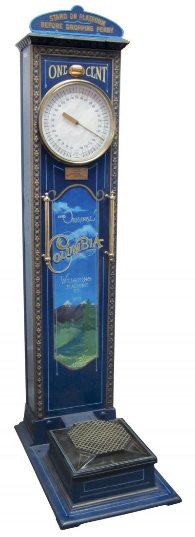 Coin-operated penny scale, The Original Columbia Weighi - May 04, 2013 ...