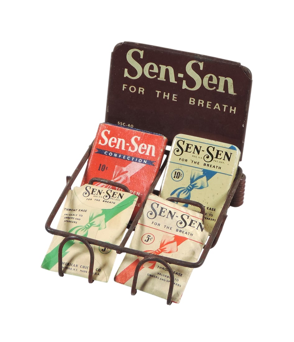 Sen-sen Chewing Gum Display Rack, Sen-sen For The Breath, Made In Usa ...