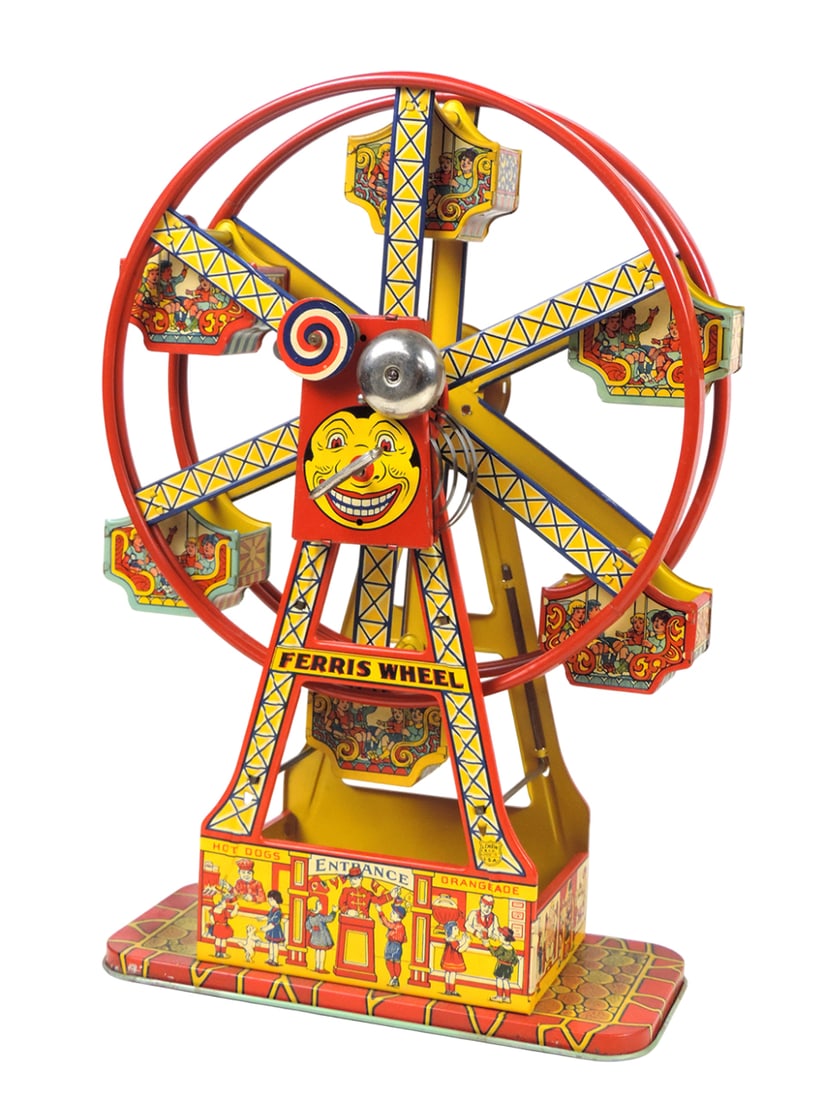 Toy J. Chein & Co. Ferris Wheel, "hercules", Litho On Tin Mechanical ...