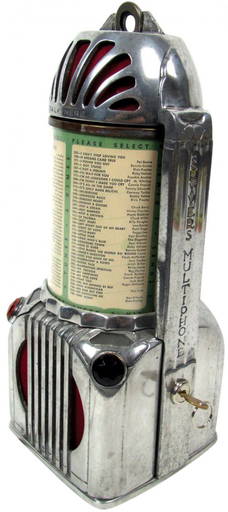 Coin Operated Jukebox, Art Deco Shyvers Multiphone,