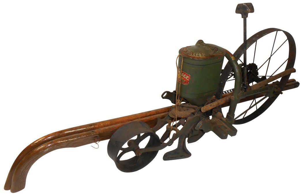 Farm implement, single row garden planter, Iron Age, Farm implement, single row garden planter, Iron Age,