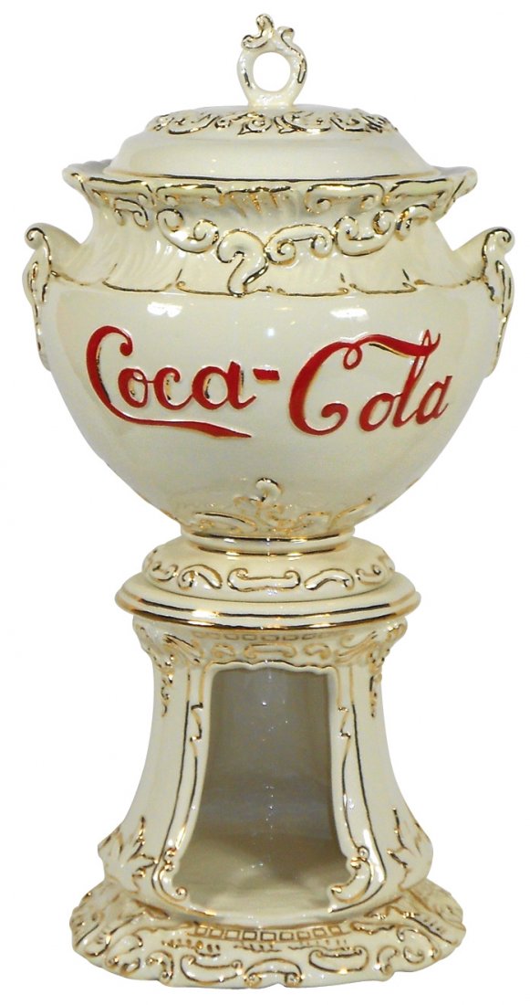 Syrup Dispenser, Marv Art Coca Cola 3 Pc Urn, Ceramic,