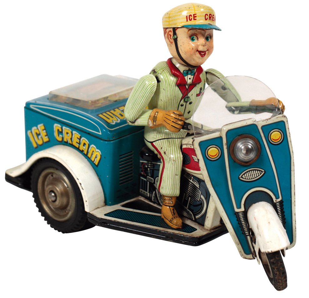 Toy ice cream motorcycle vendor, Rare Nomura-Japan - May 04, 2014 ...