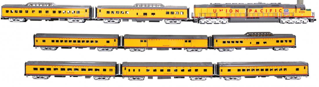 Toy train (11 pcs), Union Pacific 6936 w/10 cars: