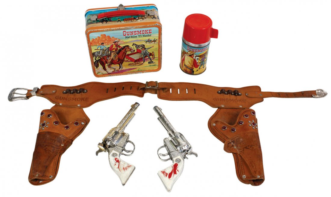 Western toys & lunch box (2), Gunsmoke lunch box