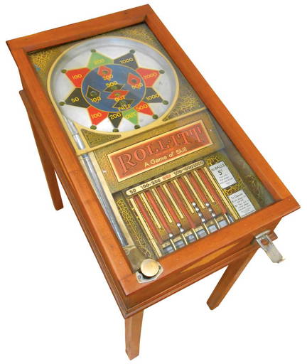 Coin Operated Skill Game, Roll It, "a Game Of Skill",