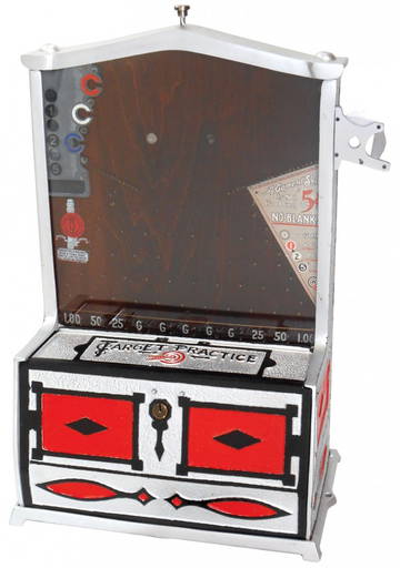 Coin Operated Skill Game, Target Practice, 5 Cent Play,