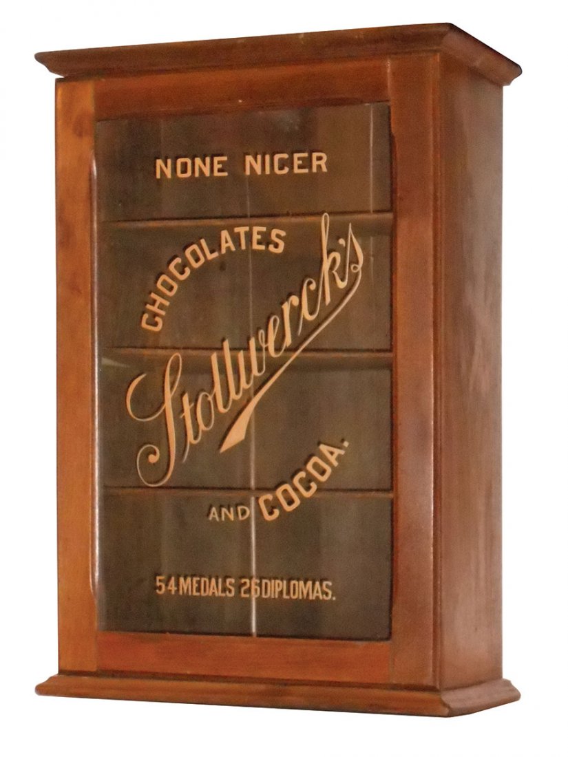Candy display case, Stollwerck's Chocolates & Cocoa,