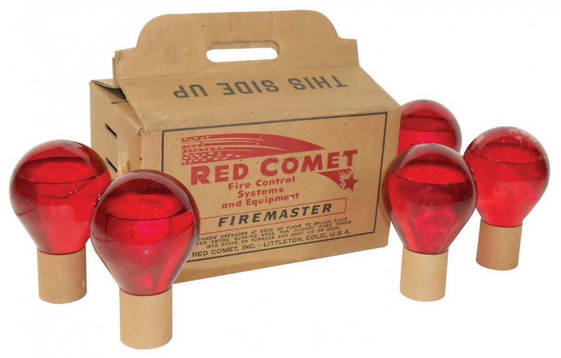Fire Extinguisher, Red Comet Firemaster Grenades, Red