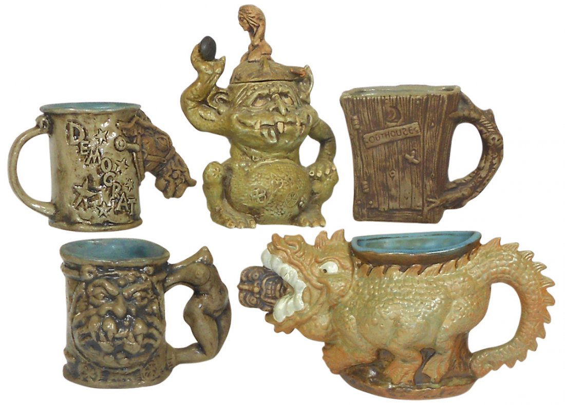 Jim Rumph Pottery (5), 1970's Troll Tankard, 1971