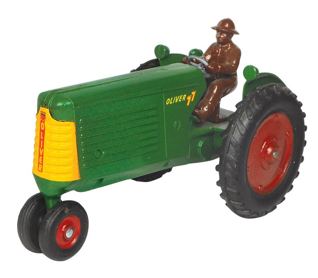Farm toy, Oliver 77 tractor, Slik Toy Co., 1948, 1/16