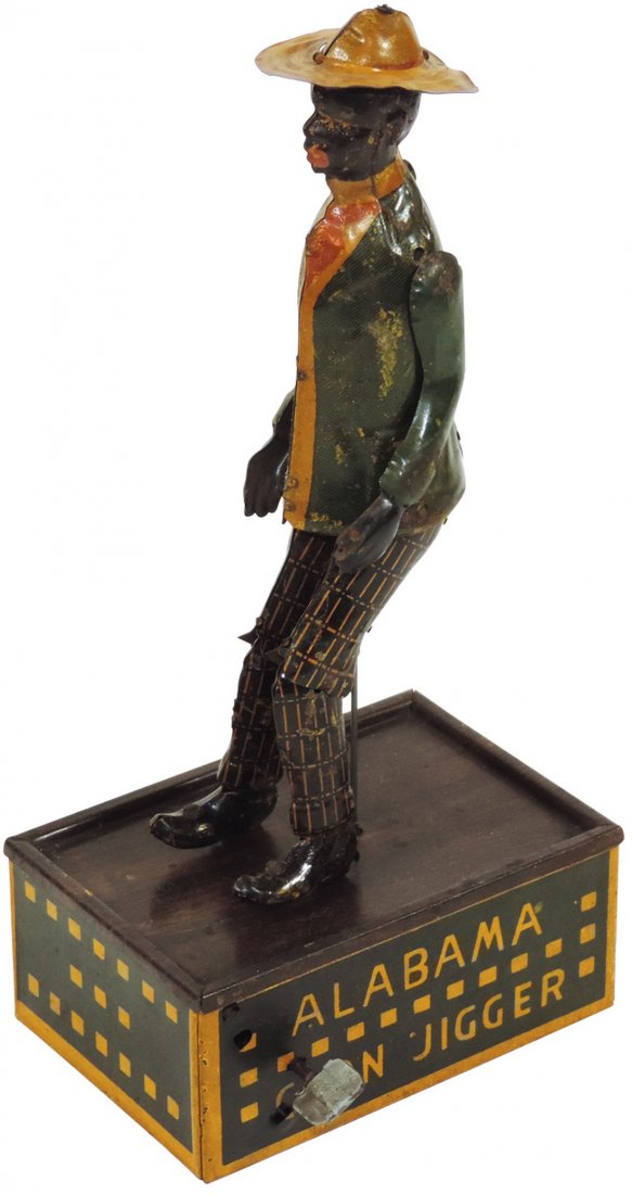 Toy, Black Americana, Tombo Alabama Coon Jigger, litho