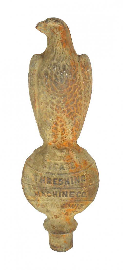 Implement dealer fence post topper, J.I. Case Eagle, Implement dealer fence post topper, J.I. Case Eagle,