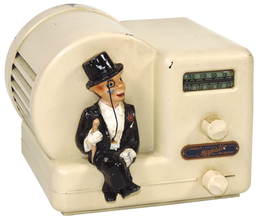 Radio, Charlie McCarthy w/Monocle, Majestic, hard