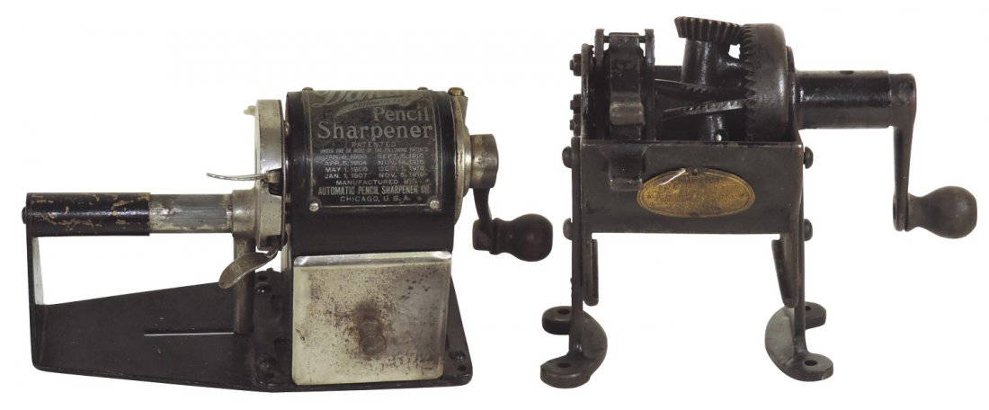 Pencil Sharpeners (2), Planetary By A.b. Dick & Co.,