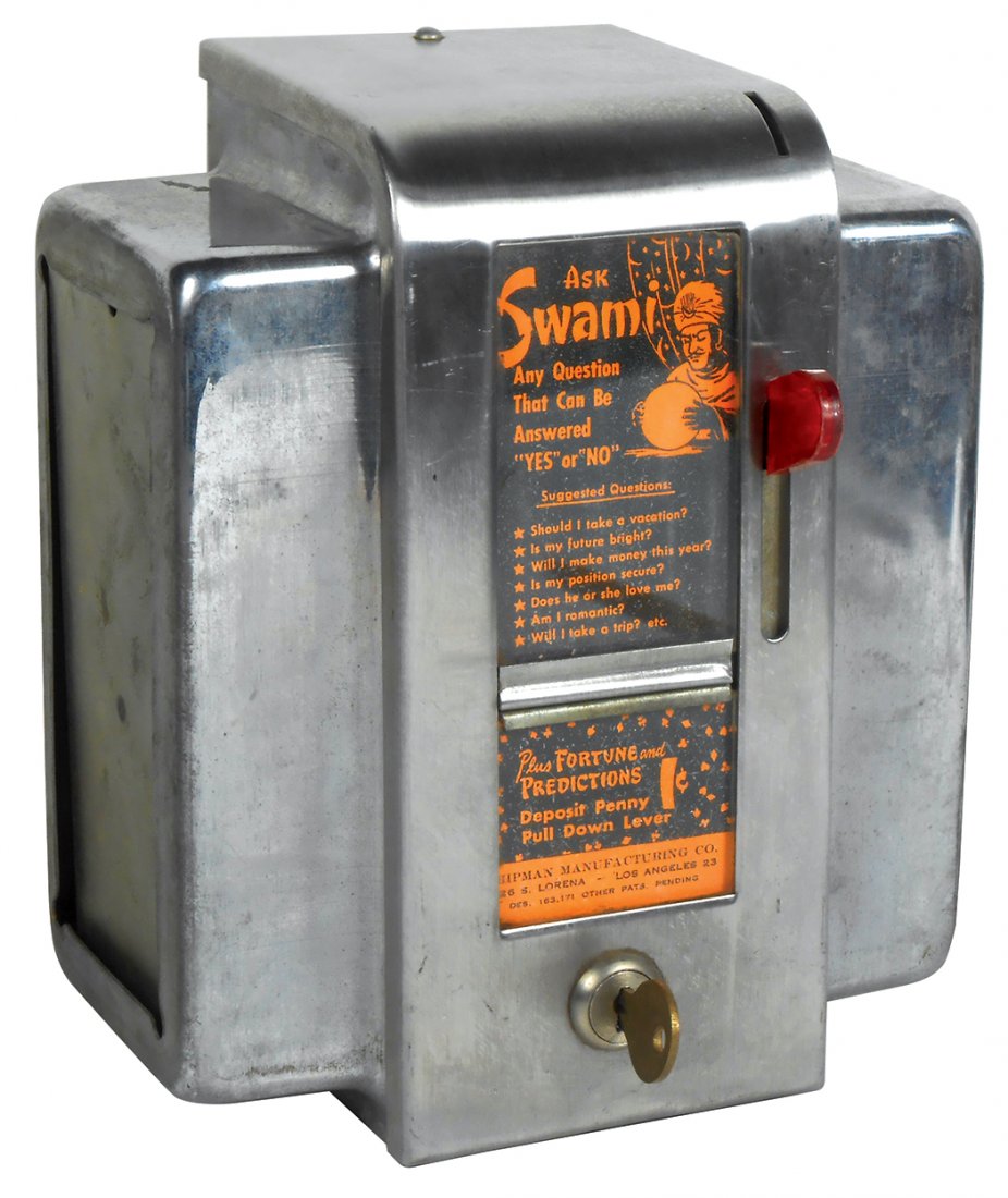Coin Operated Vending Machine, Fortune Teller "ask