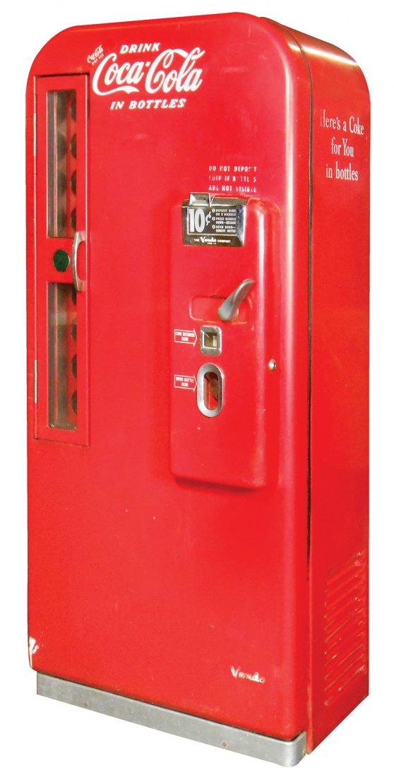 Coca Cola Vending Machine, Vendo 81a W/orig Id Plate,