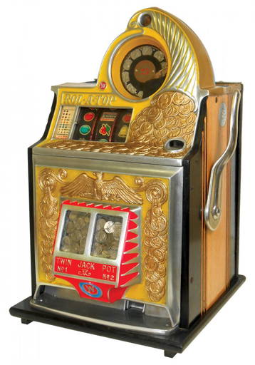Coin Operated Slot Machine, Watling Rol A Top, 25 Cent,