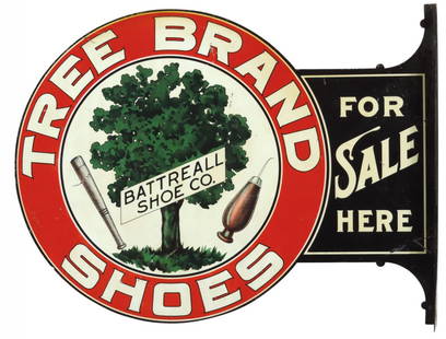 Selz Shoes Graphical Metal Flange Sign